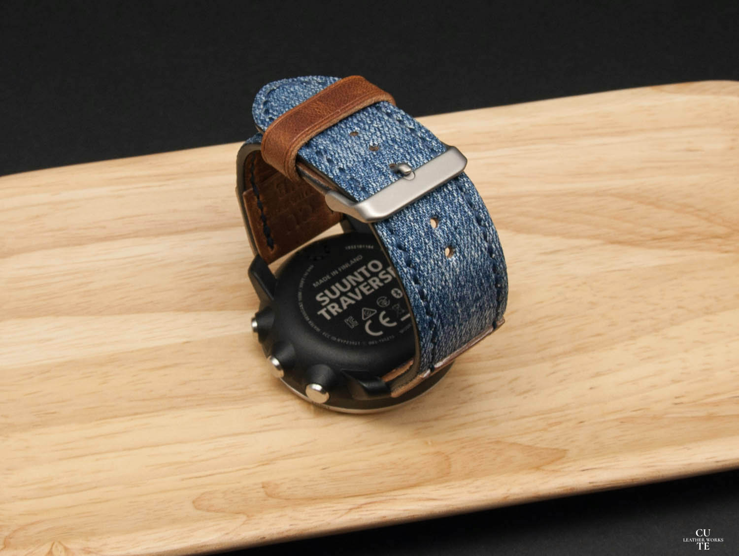 Leather Watch Band, Leather Watch Strap, Denim Watch Band, Horween ...