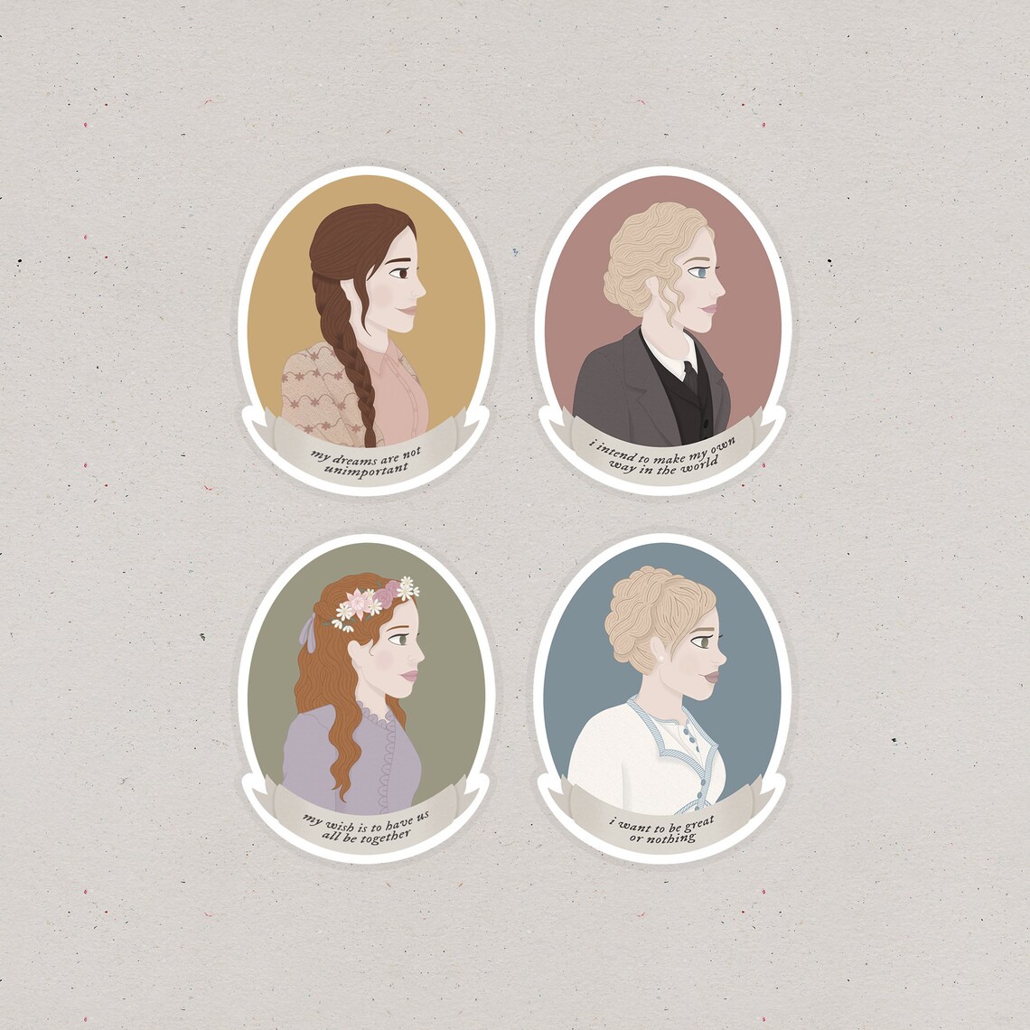 March Sisters Sticker Pack • Little Women (2019) • Greta Gerwig - Etsy