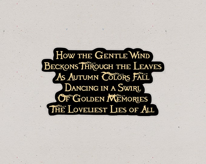 Into the Unknown Sticker • Over the Garden Wall - Etsy