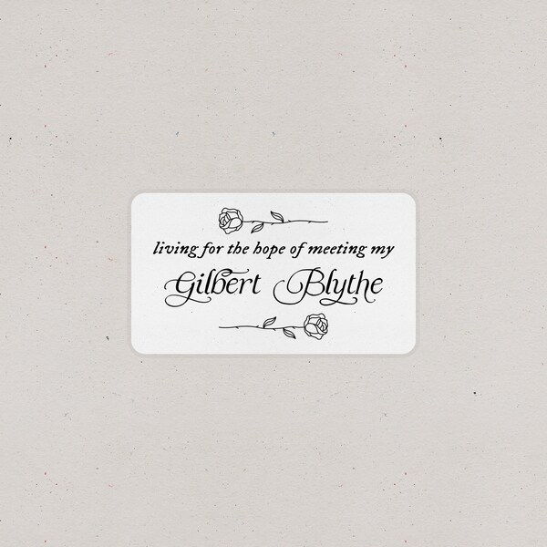 Gilbert Blythe Stickers - Etsy