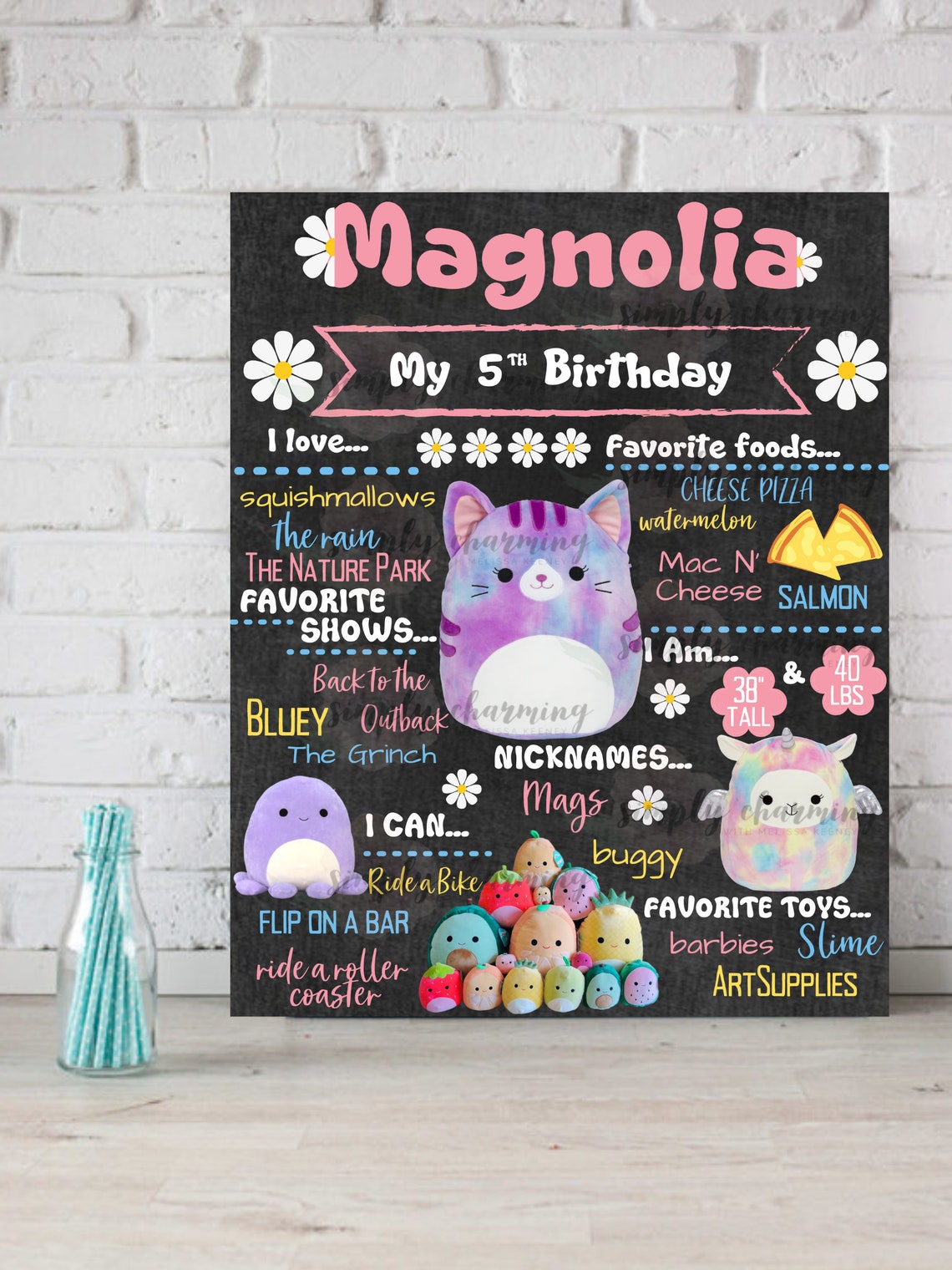 Squishmallow Birthday Sign - Etsy