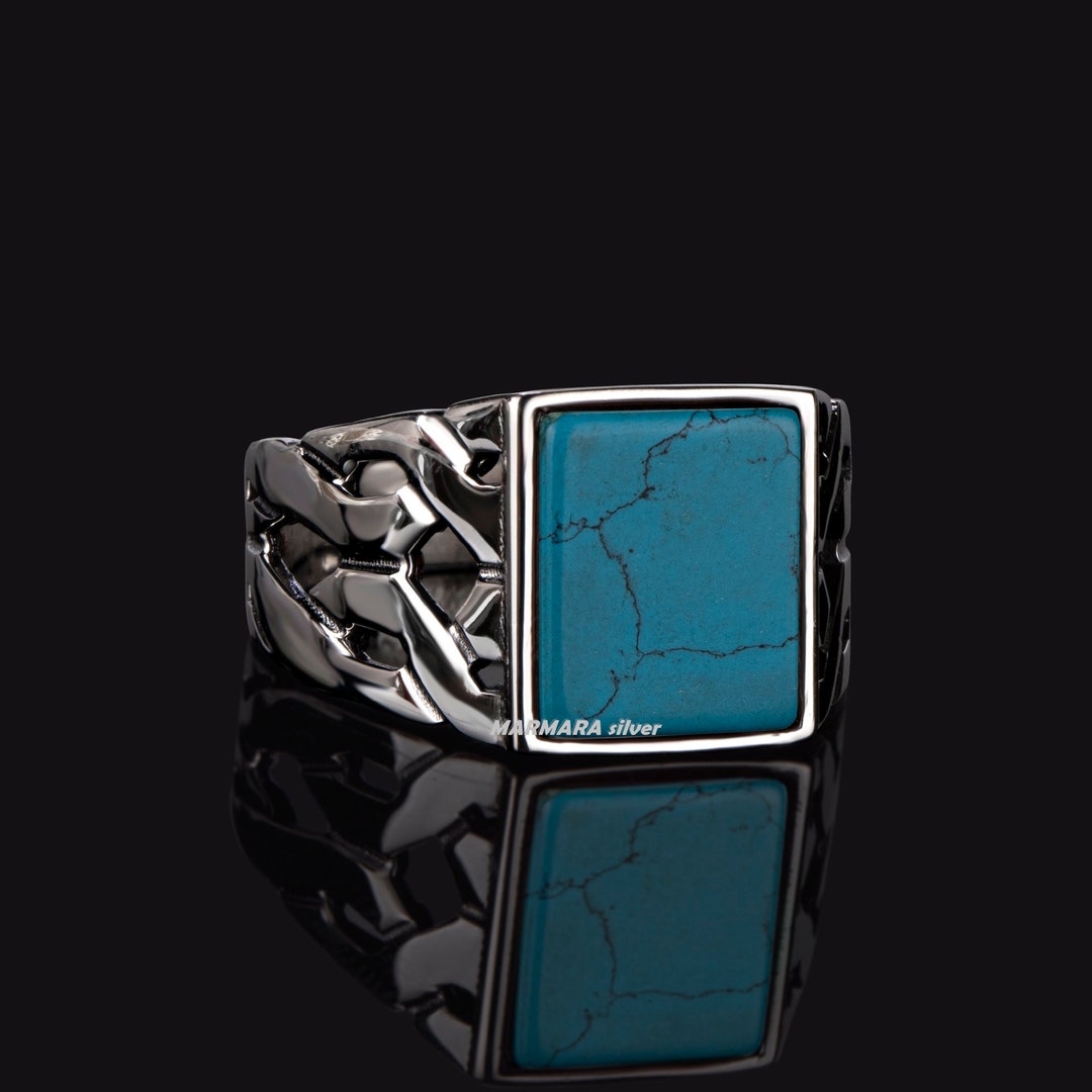 Men's Ring Turkish 925 Sterling Silver Handmade Jewelry - Etsy