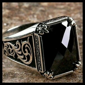 Men's Ring Turkish 925 Sterling Silver Handmade Jewelry | Etsy