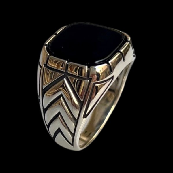 Square Stone Ring - Etsy