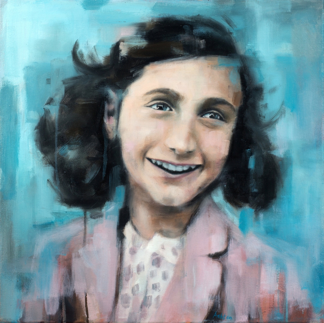 Anne Frank Original Oil Painting on Canvas - Etsy