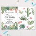 Cactus Birthday Party Printable Template Fiesta Invite - Etsy