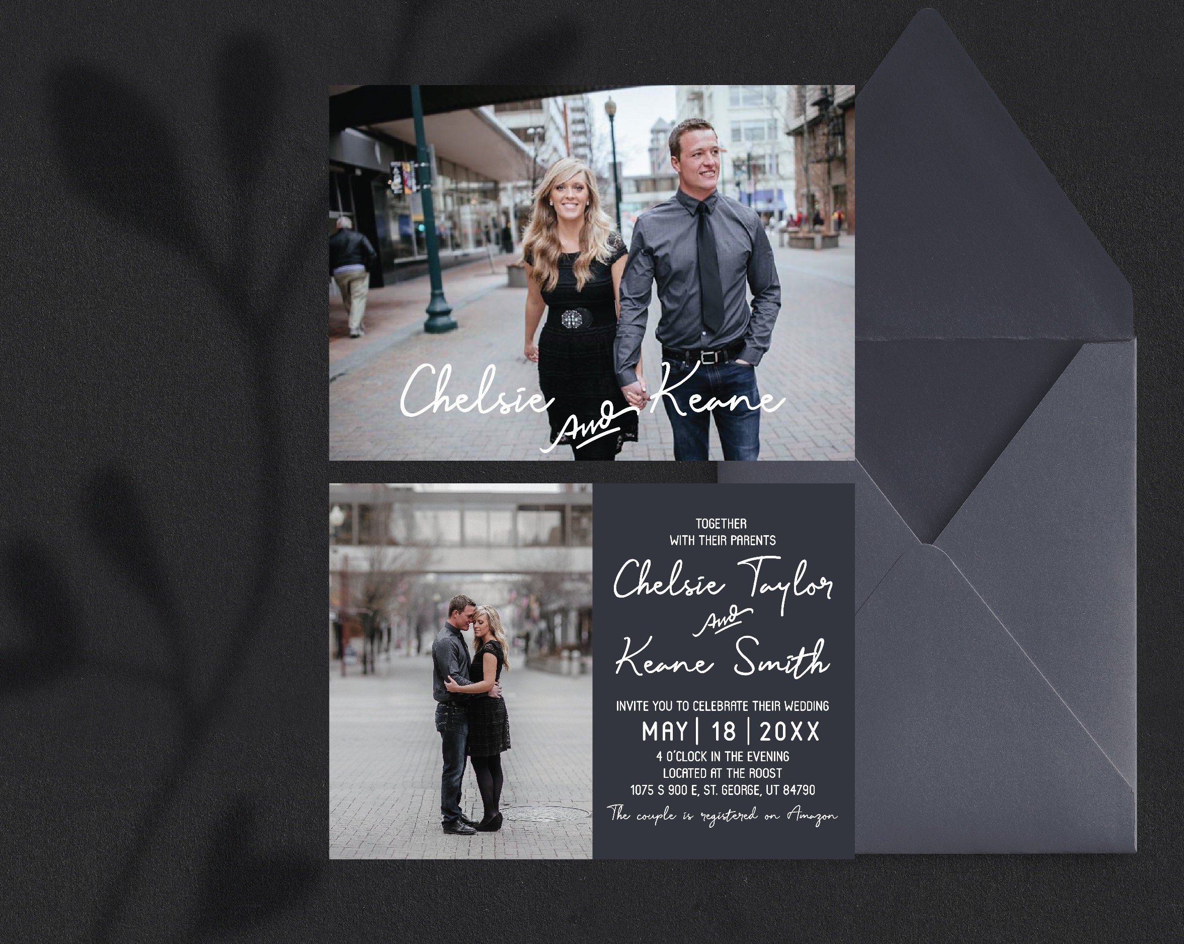 Wedding Custom Photo Invitation Printable Template Add - Etsy