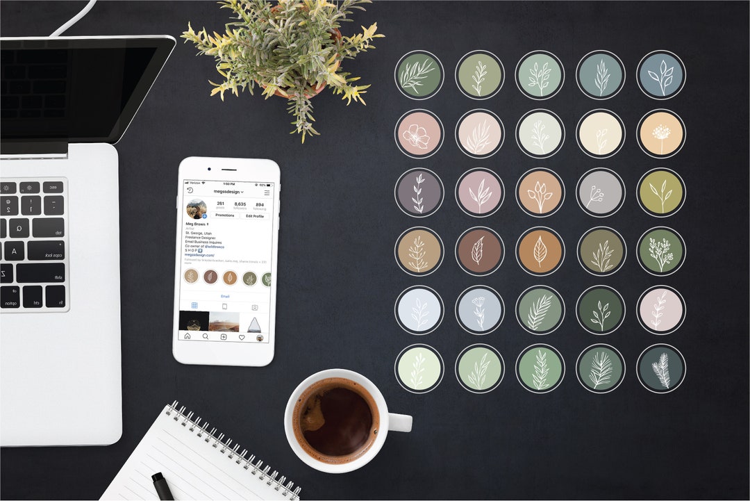 30 Instagram Highlights / App Icons Story Highlights Icons, Flower and ...
