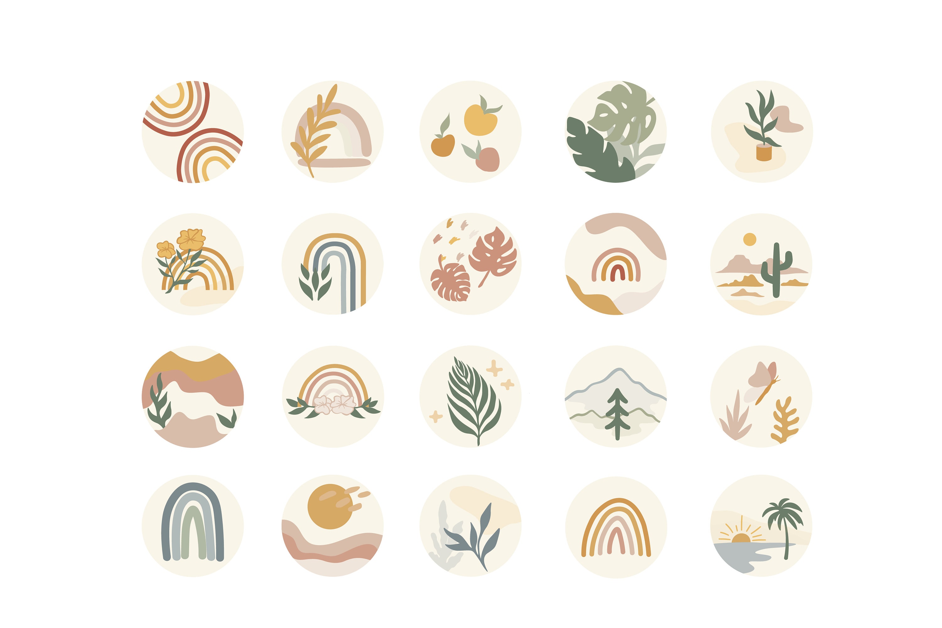 Bundle of 20 Instagram Highlights / App Icons Plants and - Etsy