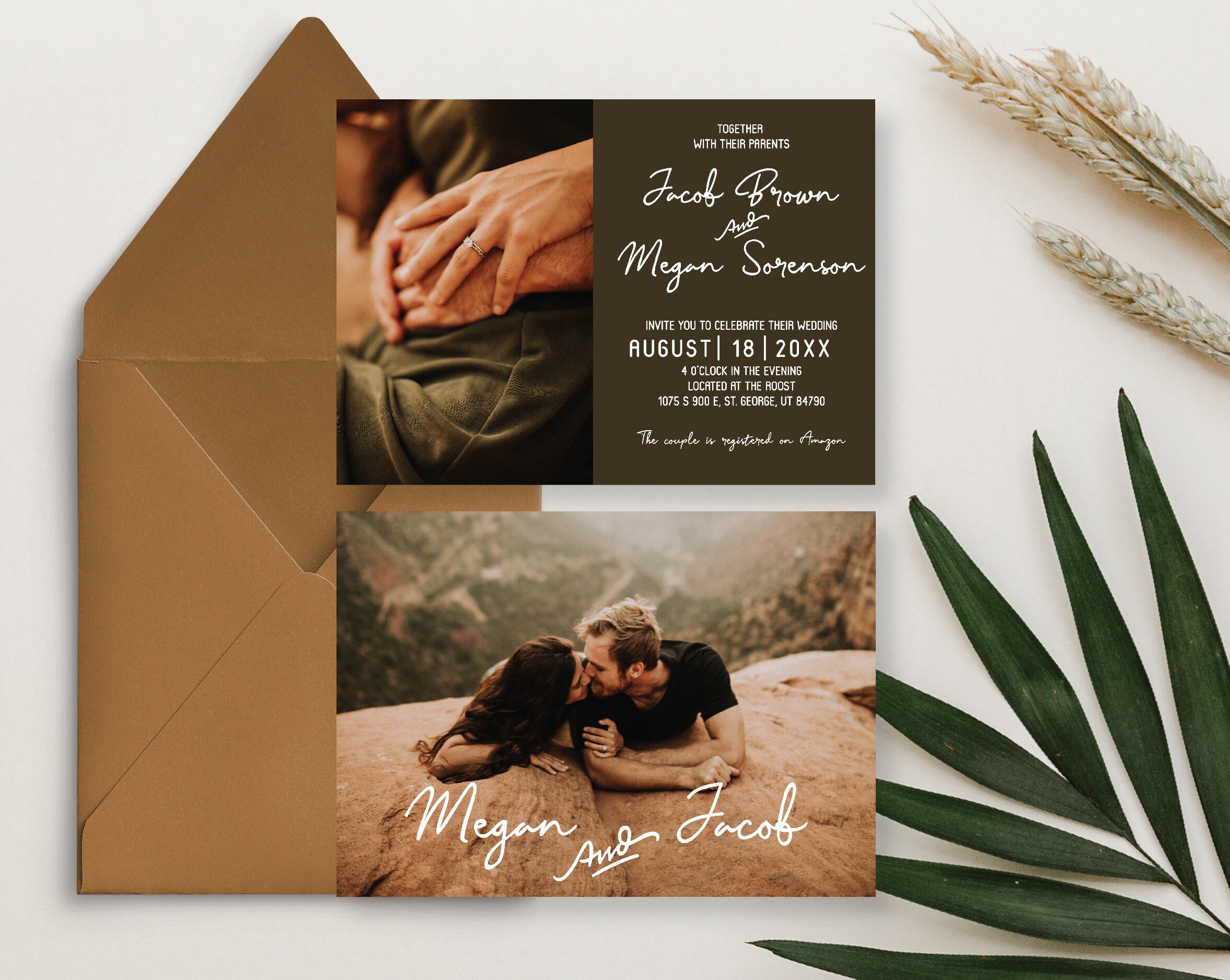 Wedding Custom Photo Invitation Printable Template Add - Etsy