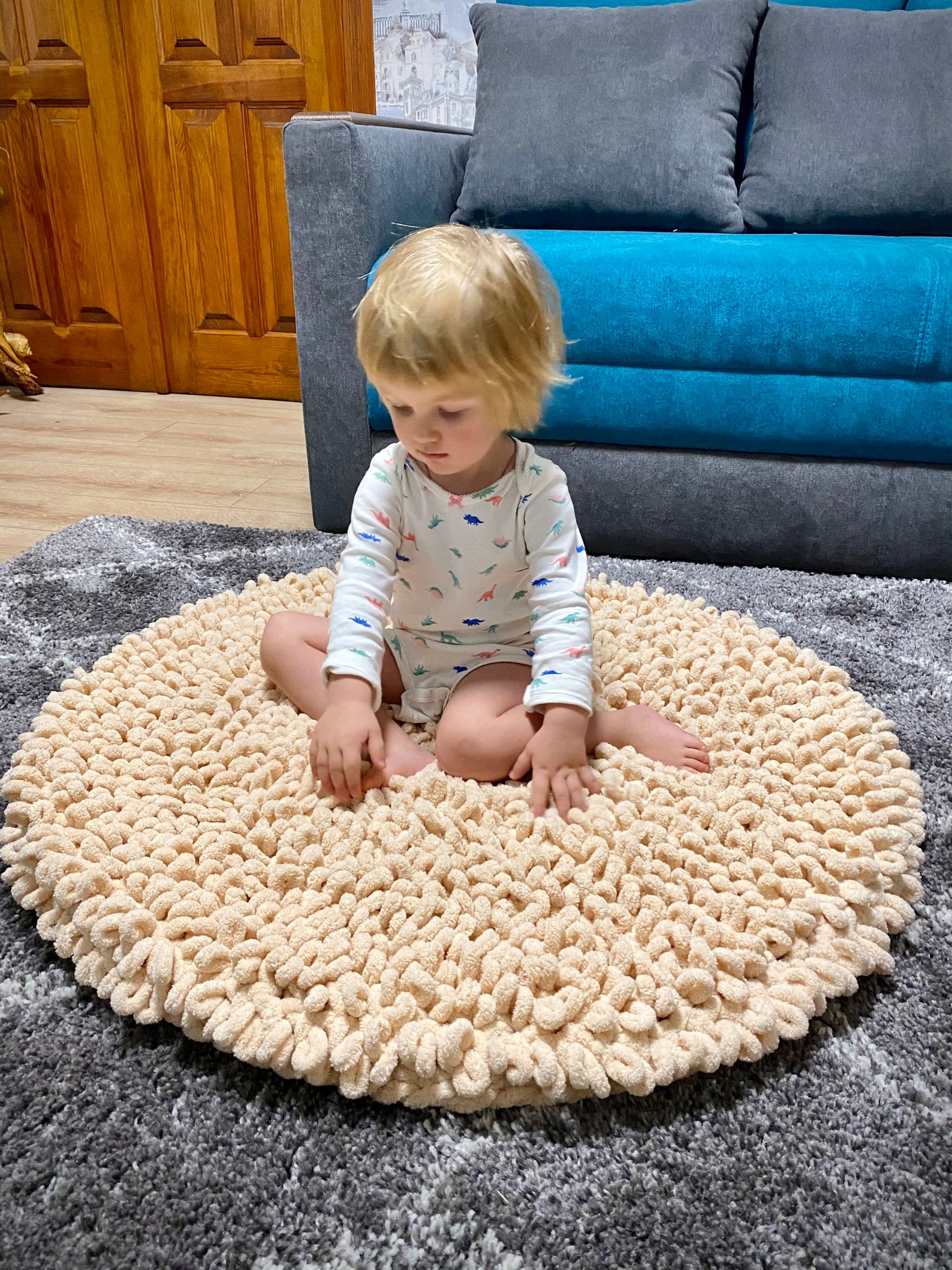 Modern Round Rug Montessori Furniture Scandinavian Nursery | Etsy