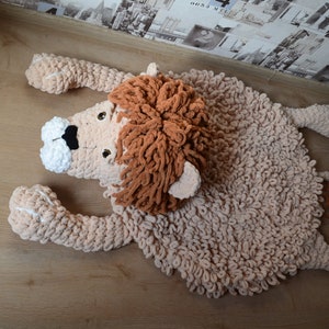 Crochet Lion Rug, Safari Nursery Decor - Etsy