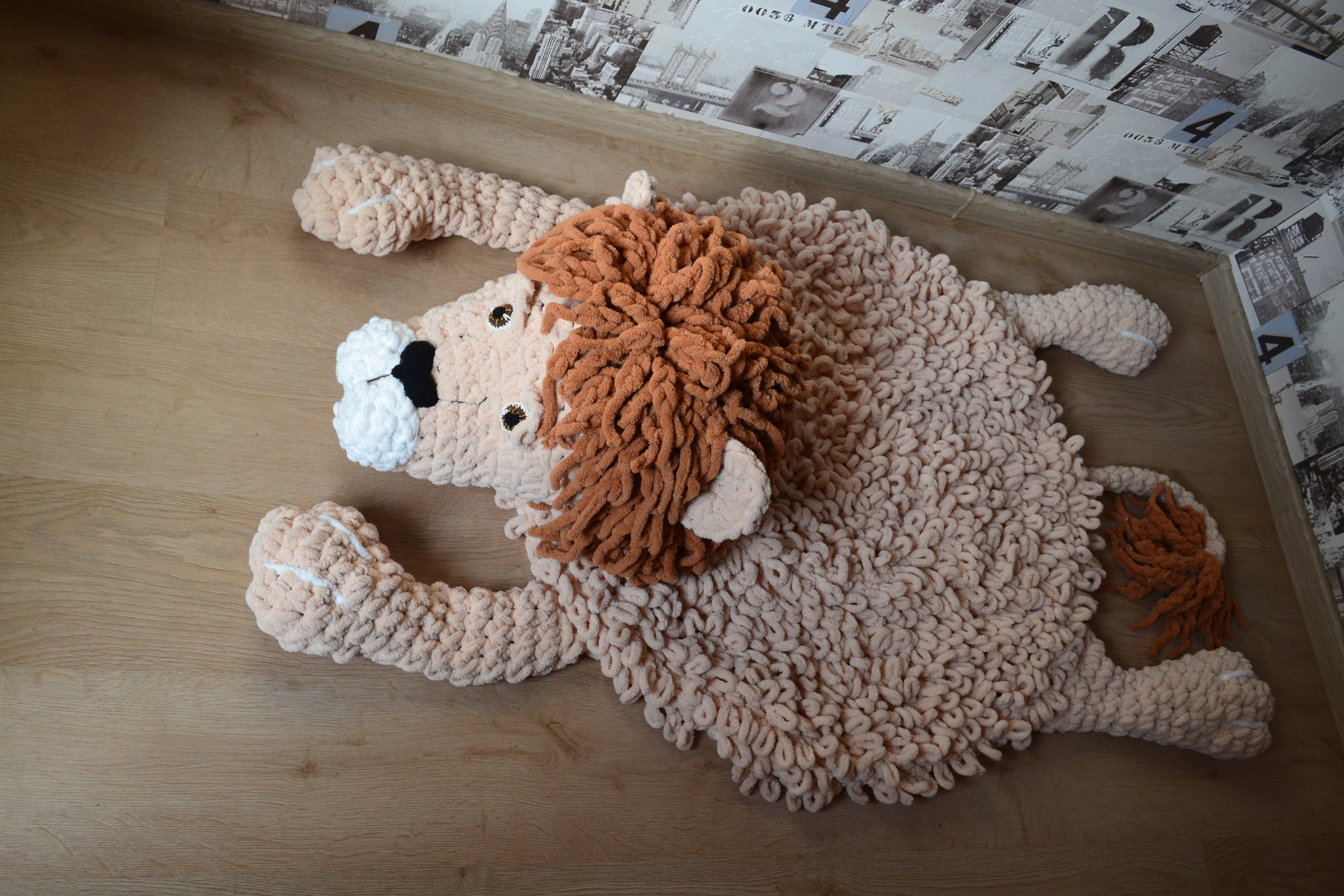 Crochet Lion Rug, Safari Nursery Decor - Etsy