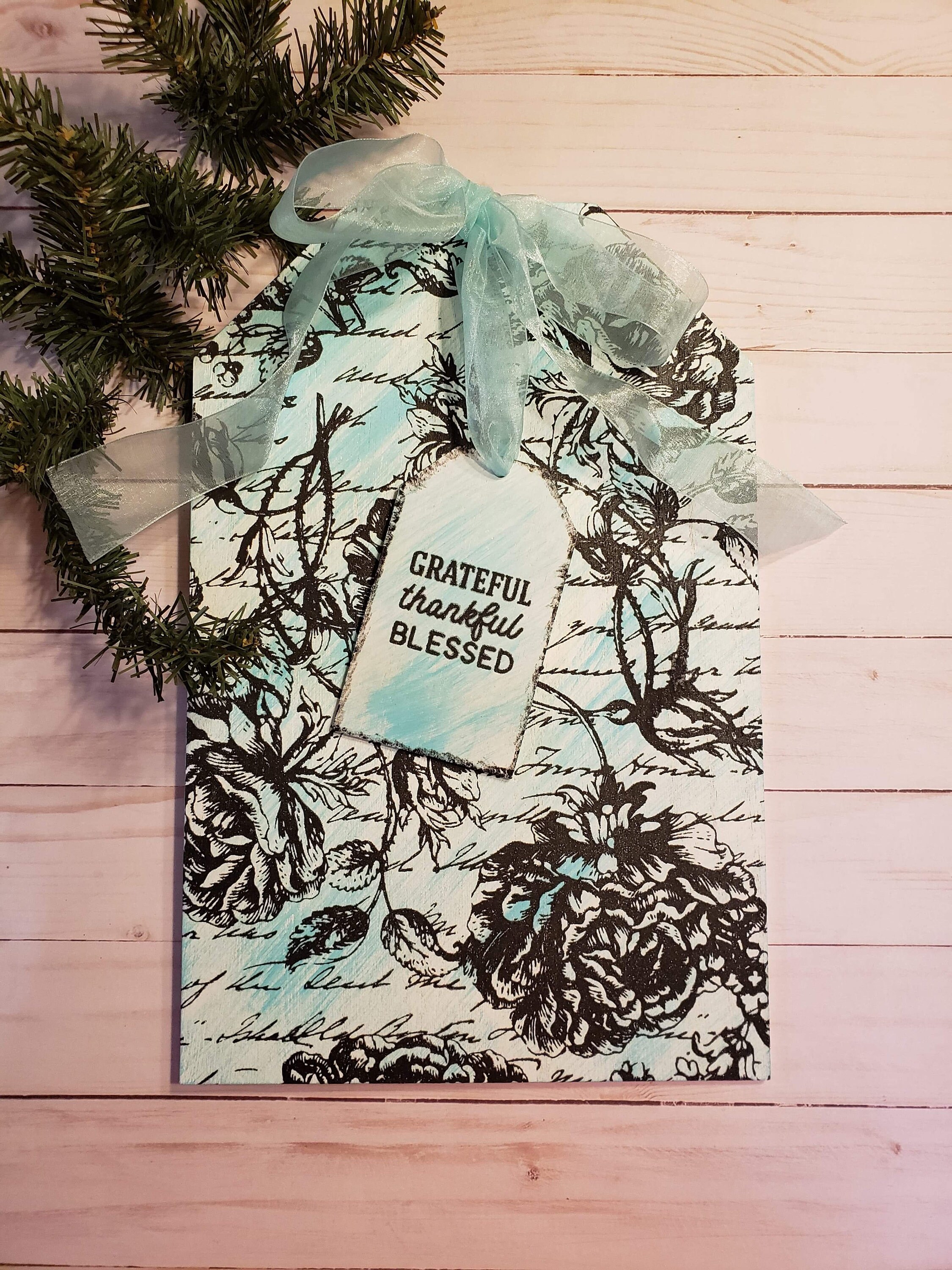 Grateful Thankful Blessed Tag - Etsy