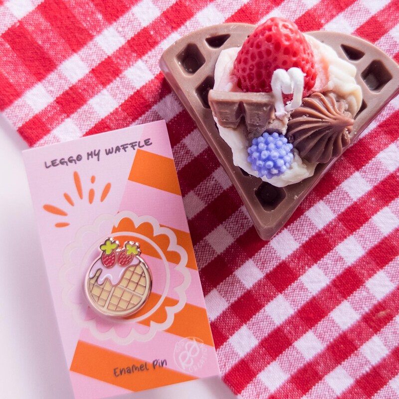 Waffle Pin - Etsy