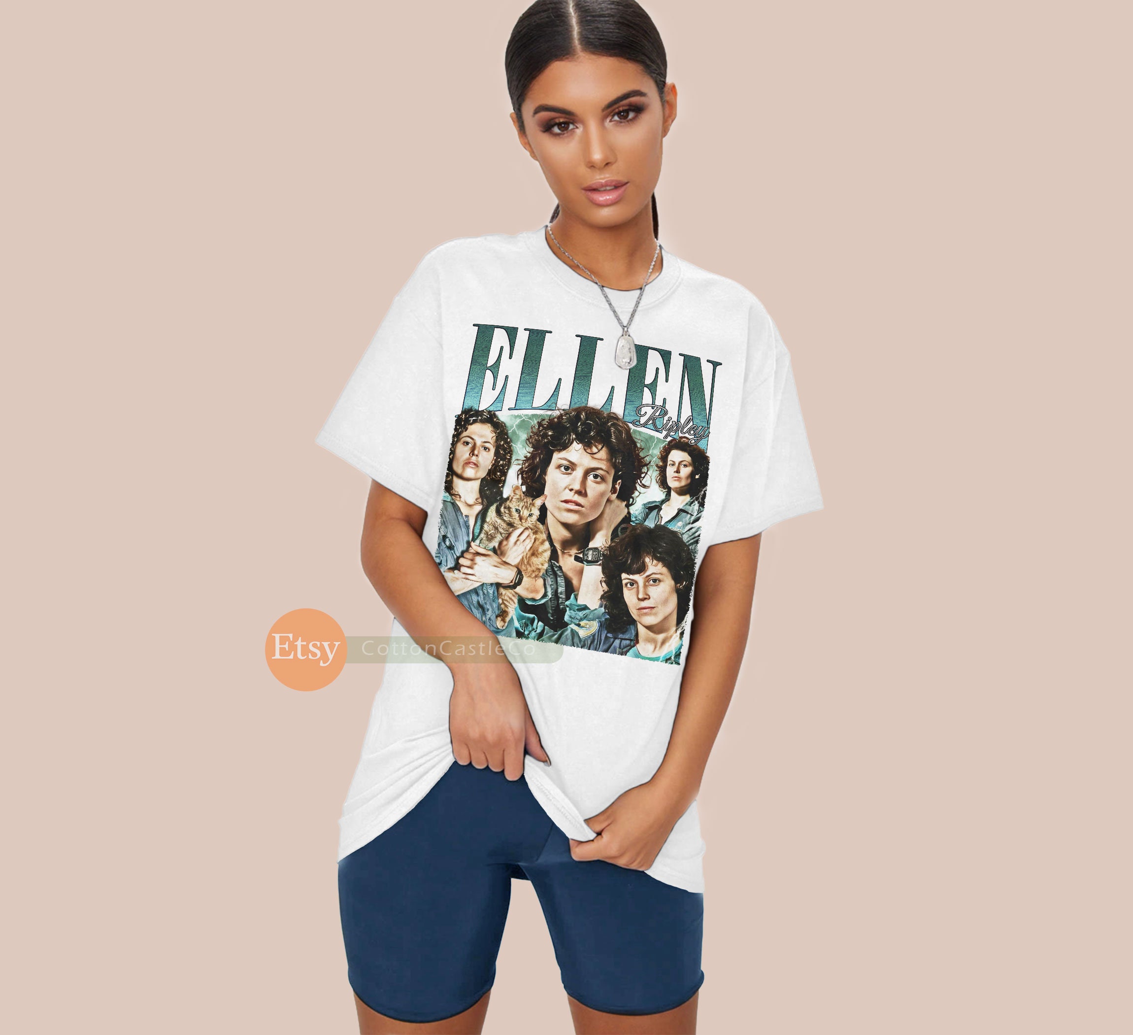 Ellen Ripley Shirt Alien Retro Tee 90s Rock Style Bootleg - Etsy