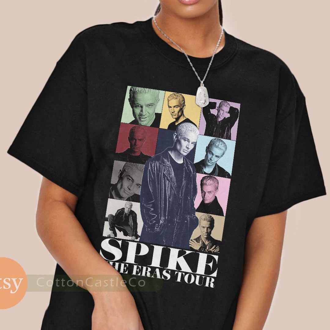 Spike Shirt Buffy Vampire Inspired Tee 90s Tv Television Series Concert ...