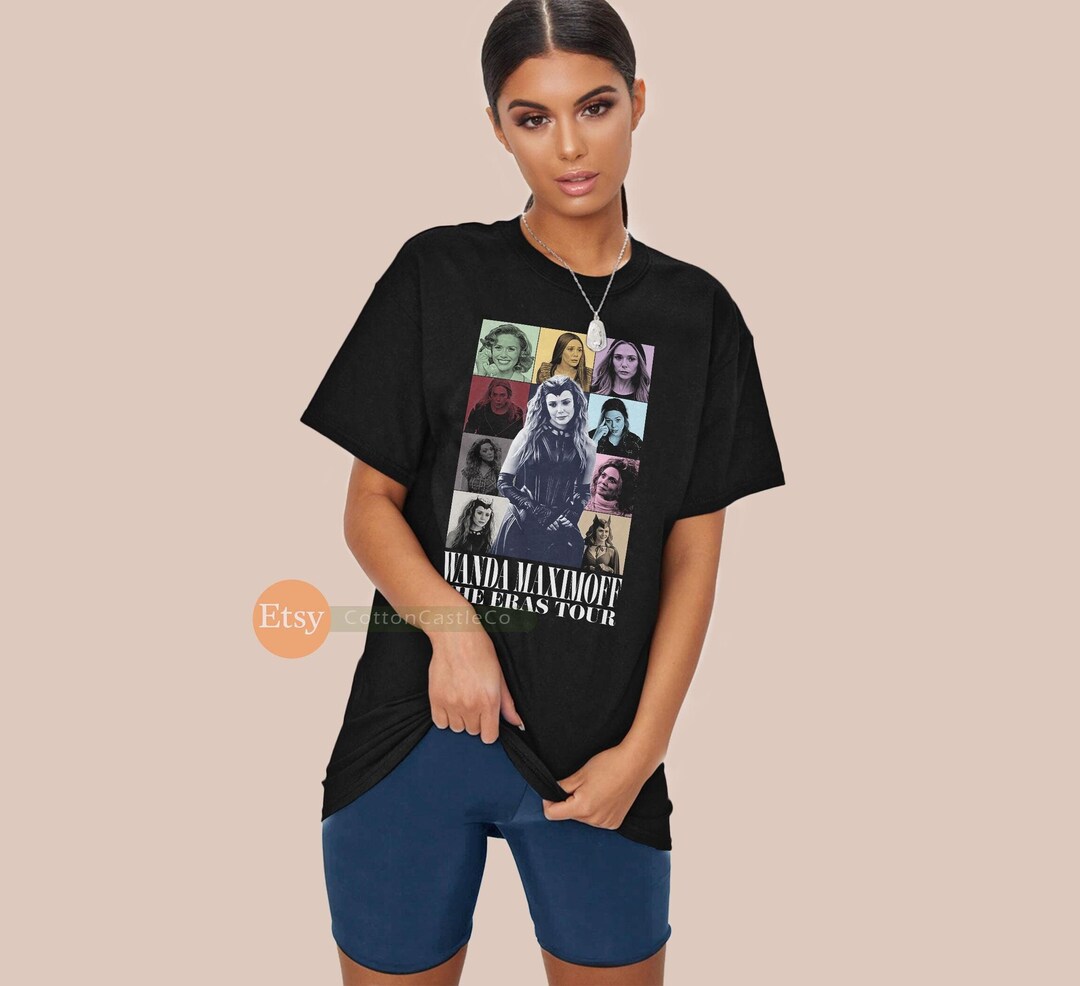 Wanda Maximoff Shirt Scarlet Witch Tee Superhero Poster Concert Style T ...