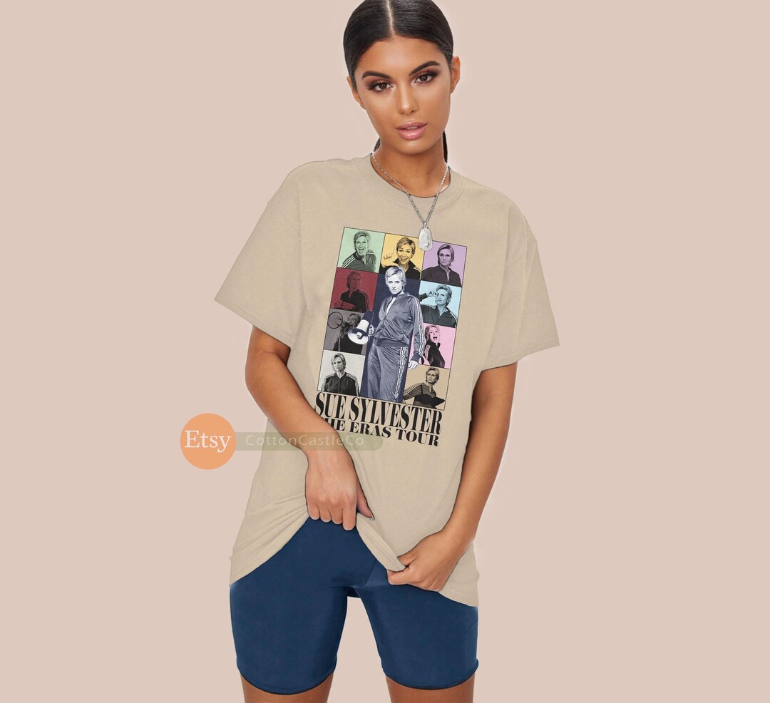 Sue Sylvester Shirt Funny Cool Fan Art Poster Tee 90s Concert Style T ...