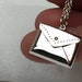 Envelope Locket Necklace, 925, Love Letter Locket Envelope, Love ...