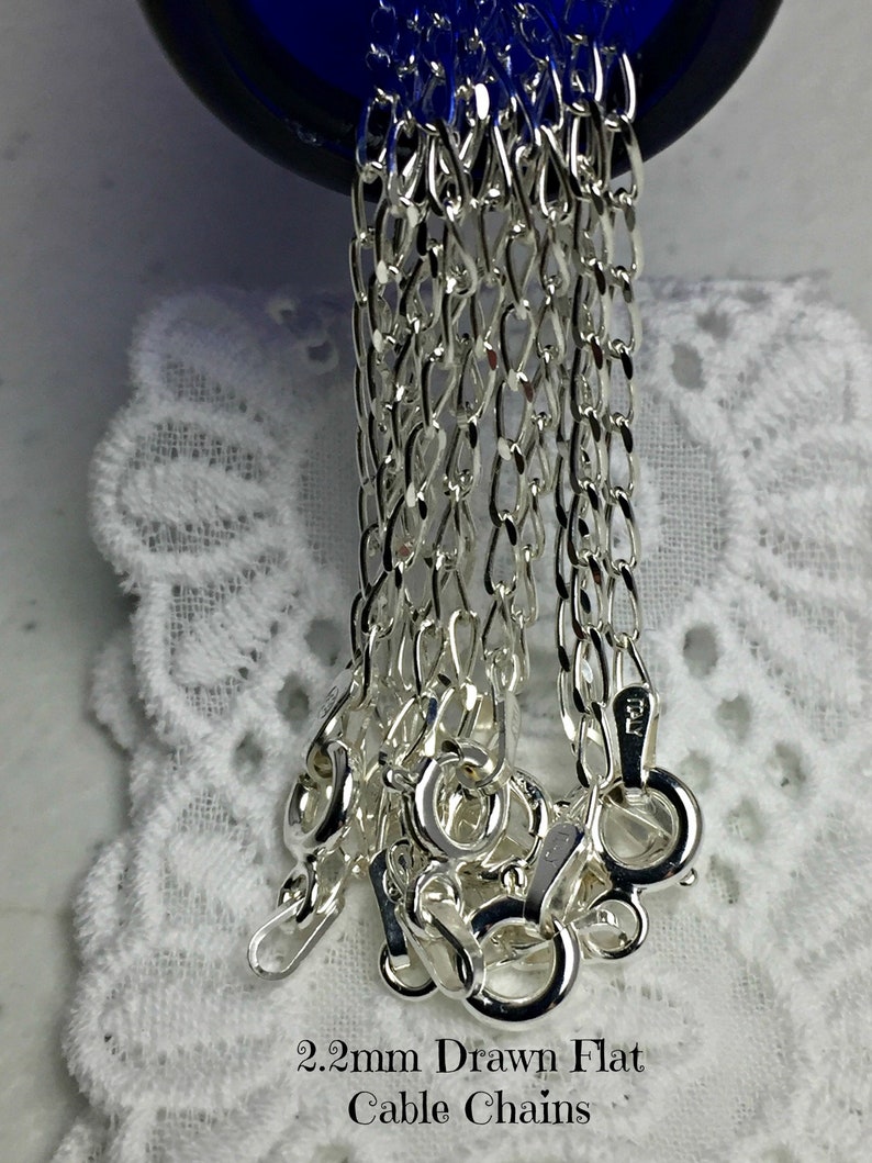 Add a Chain, Sterling Silver Chains, Double Rope Chain, Cable Chain ...