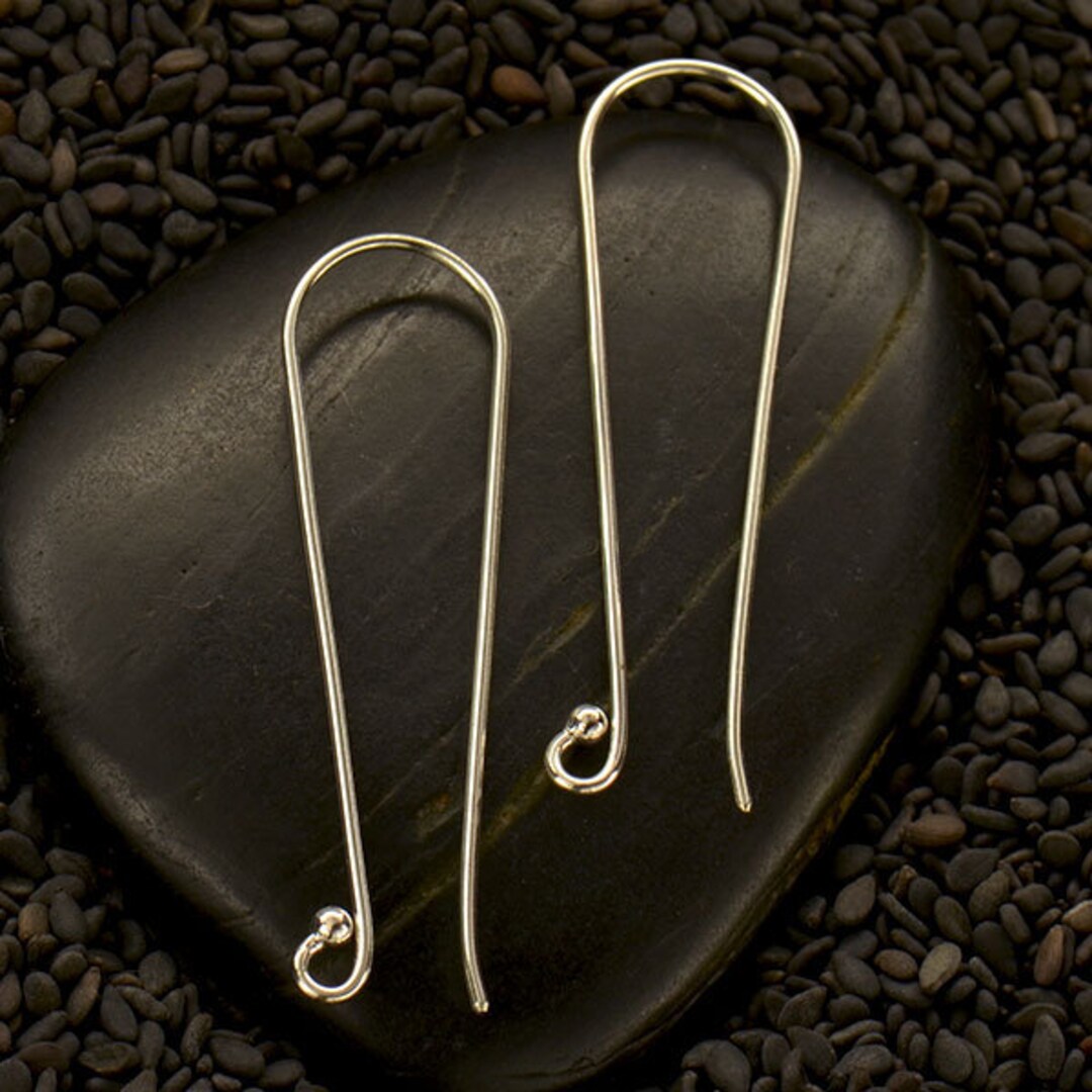 Enjoy 40% off and Save long Ear Wires With Granulated Ball Sterling ...