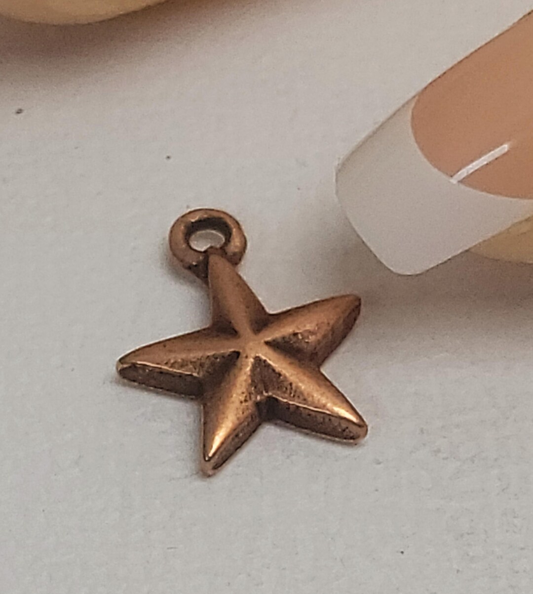 Copper Mini Star Charm, Celestial Charms, Five Pointed Star Charm - Etsy