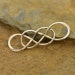 SAVE BIG -intertwined Infinity Links, Sterling Silver Infinity Link ...