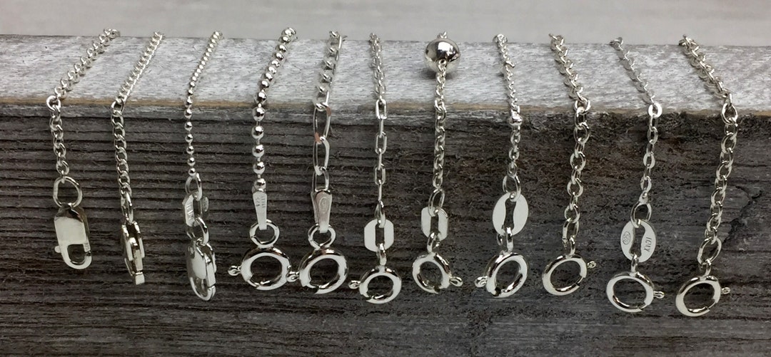 Add a Chain, Sterling Silver Chains, Double Rope Chain, Cable Chain ...