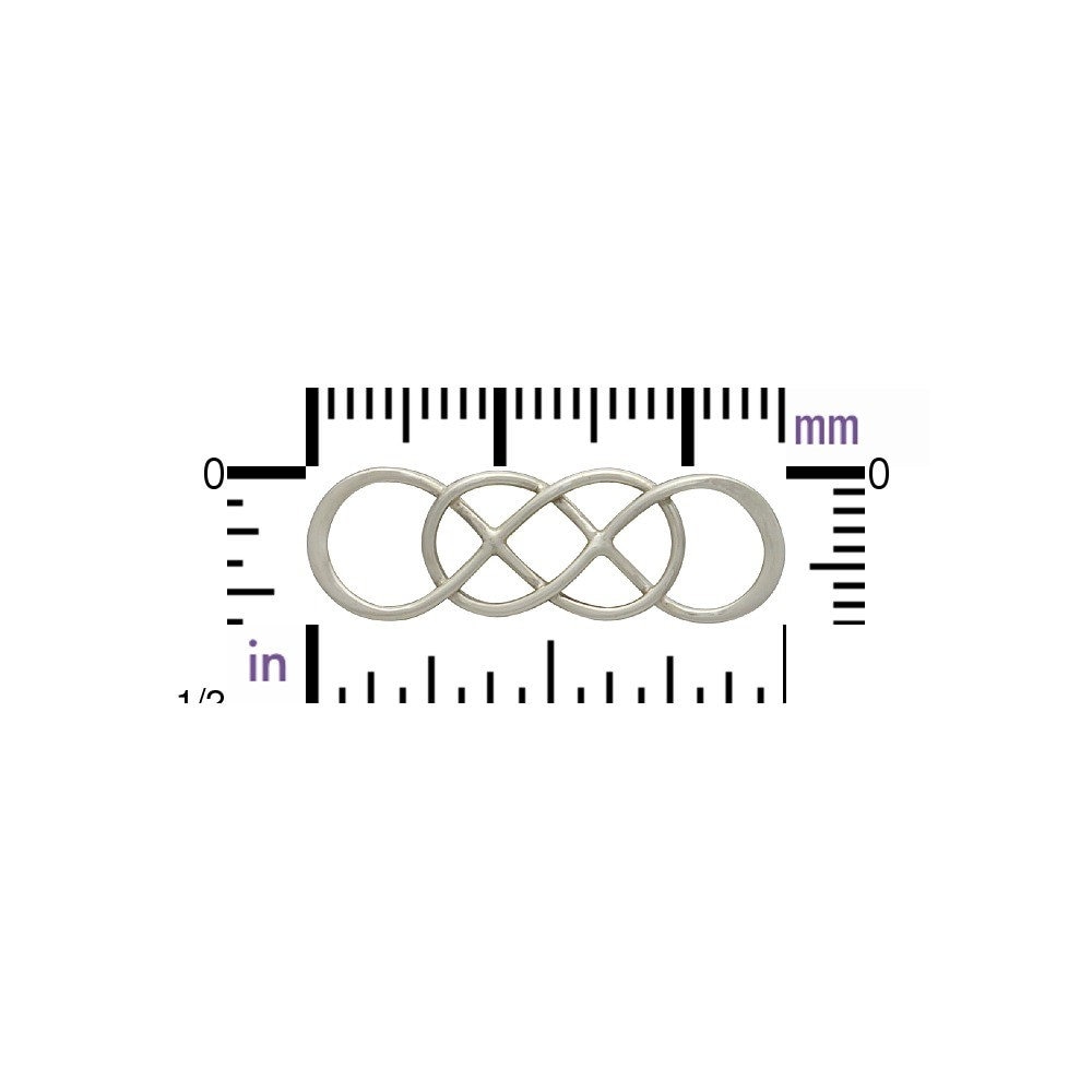 SAVE BIG -intertwined Infinity Links, Sterling Silver Infinity Link ...