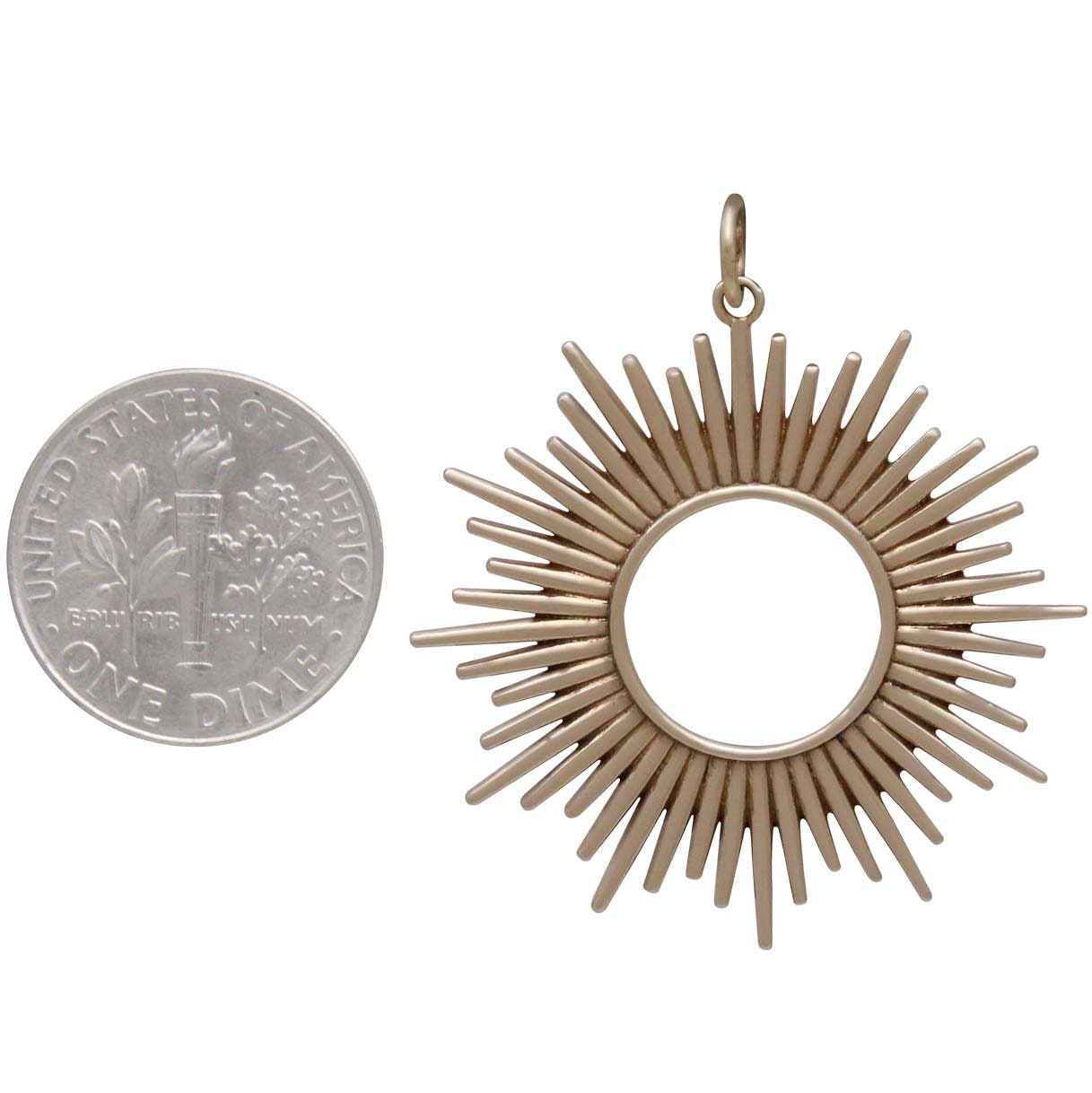 Bronze Spikey Sun Pendant, Item VNA1866 - Etsy