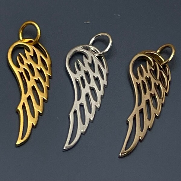 Angel Wing Charm - Etsy