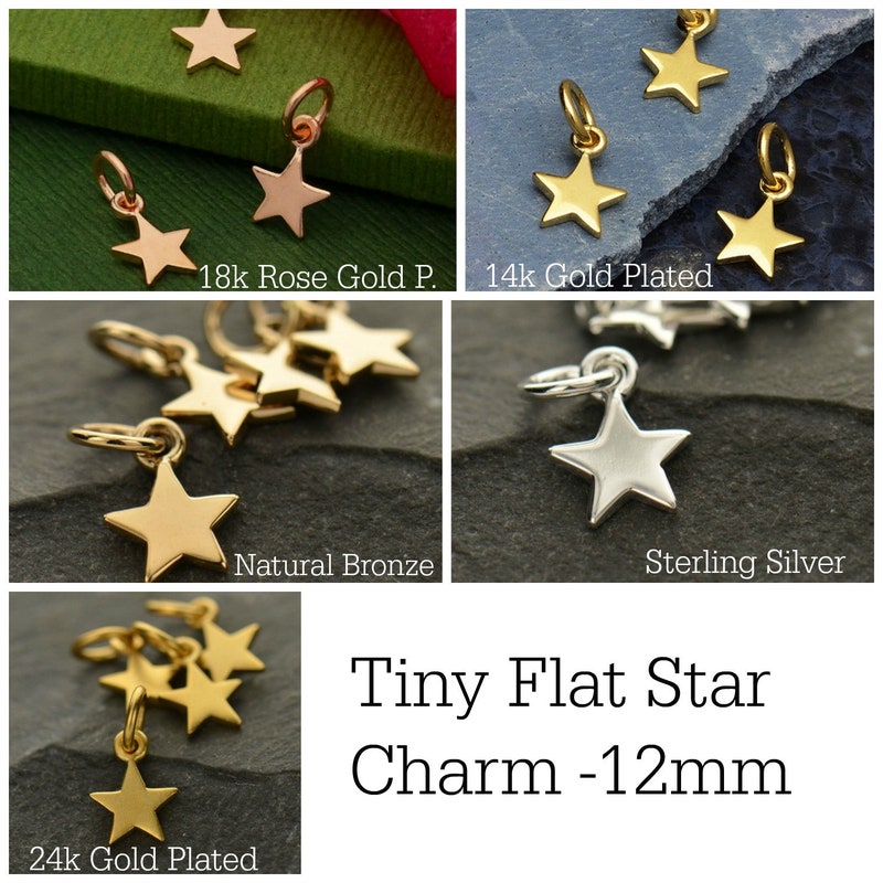 Tiny Star Charm - Etsy