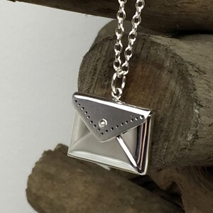 Envelope Locket Necklace, 925, Love Letter Locket Envelope, Love ...