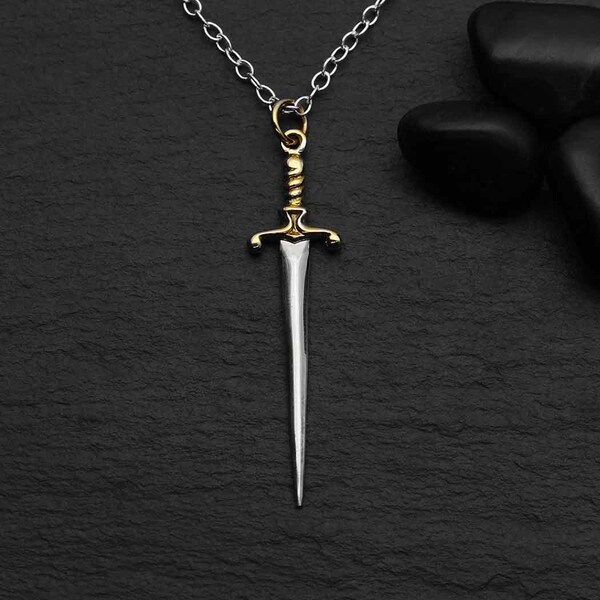Sword Necklace - Etsy