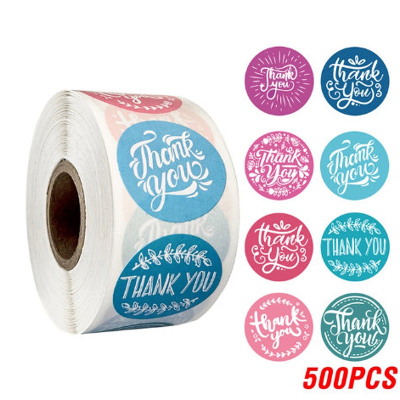 Thank You Stickers - Etsy