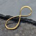 Large Infinity Link Sterling Silver Infinity Link Sideways - Etsy