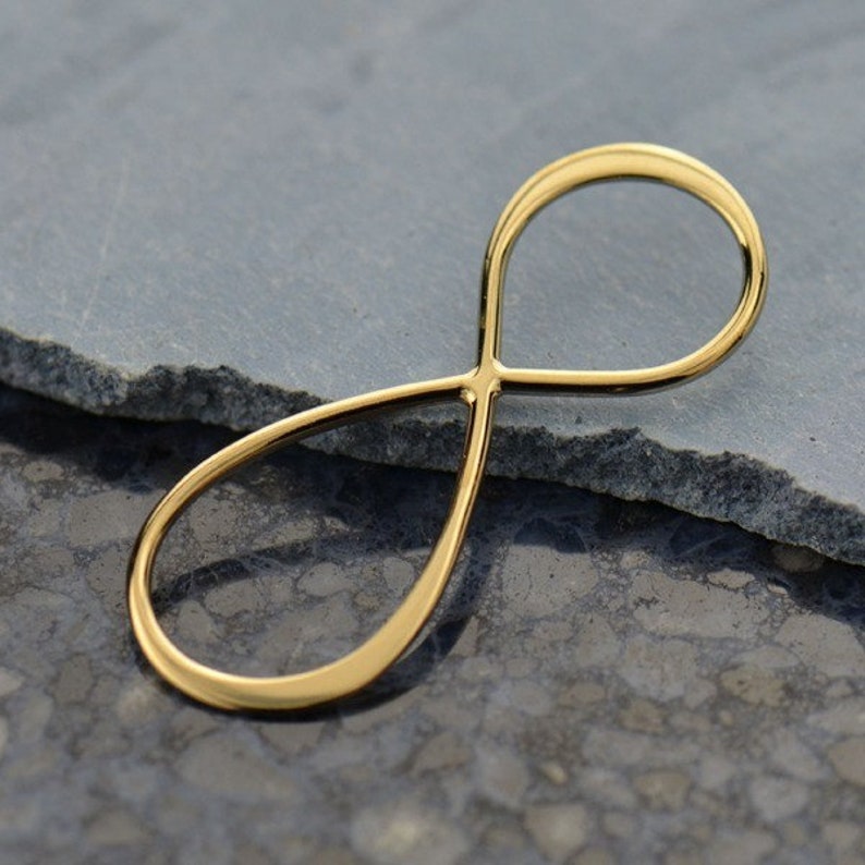 Large Infinity Link Sterling Silver Infinity Link Sideways - Etsy