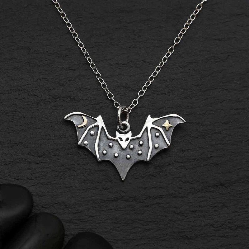 Bat Necklace - Etsy