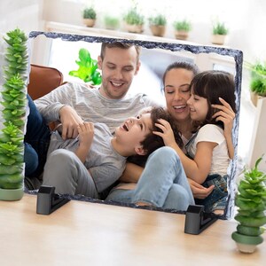Personalised Rectangle Rock Slate, Custom Photo Slate With Text & Image ...
