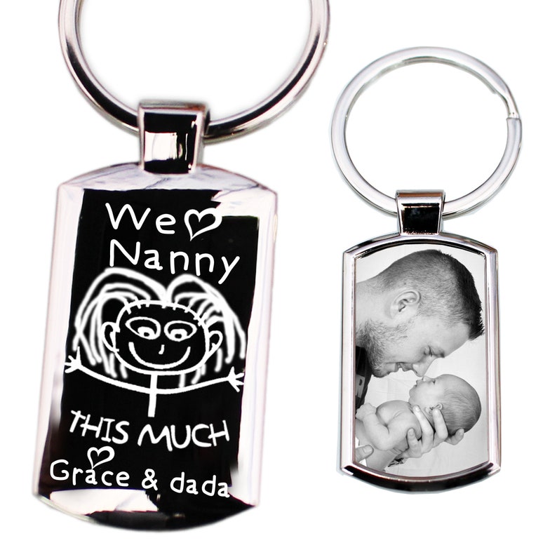 Personalised Mothers Day Photo Printed Engraved Keyring - Etsy
