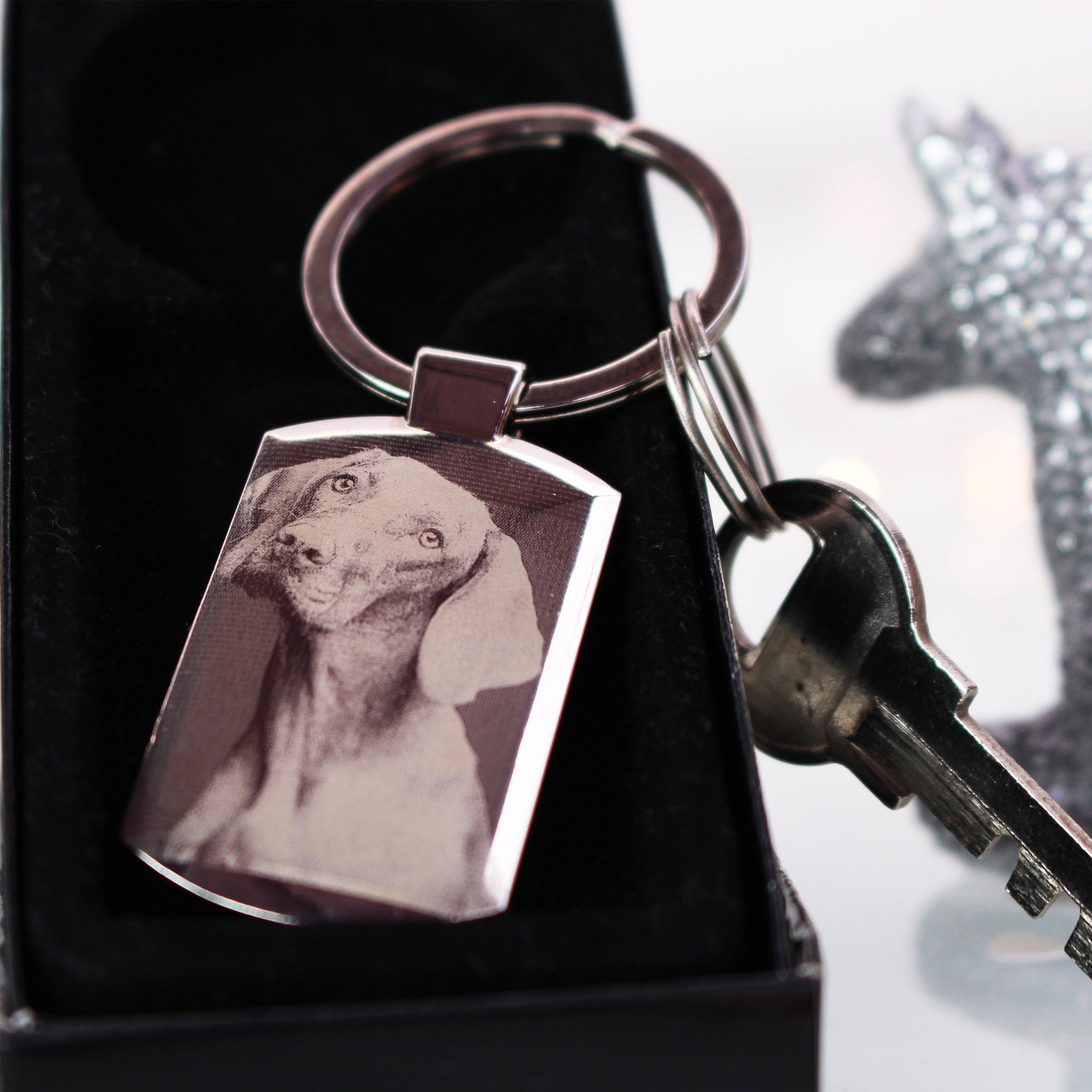 Personalised Engraved and Photo Printed Keyring Keepsakes - Etsy UK