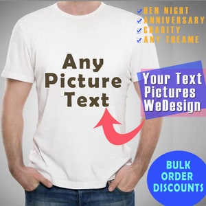 Custom Printed Tshirts,personalised Hen Night Tshirts,stag Night ...