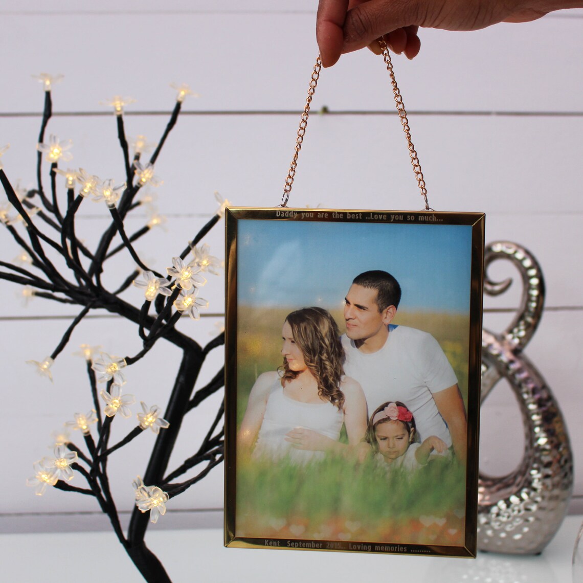 Personalised Picture Photo Printed Any Message Engraved - Etsy