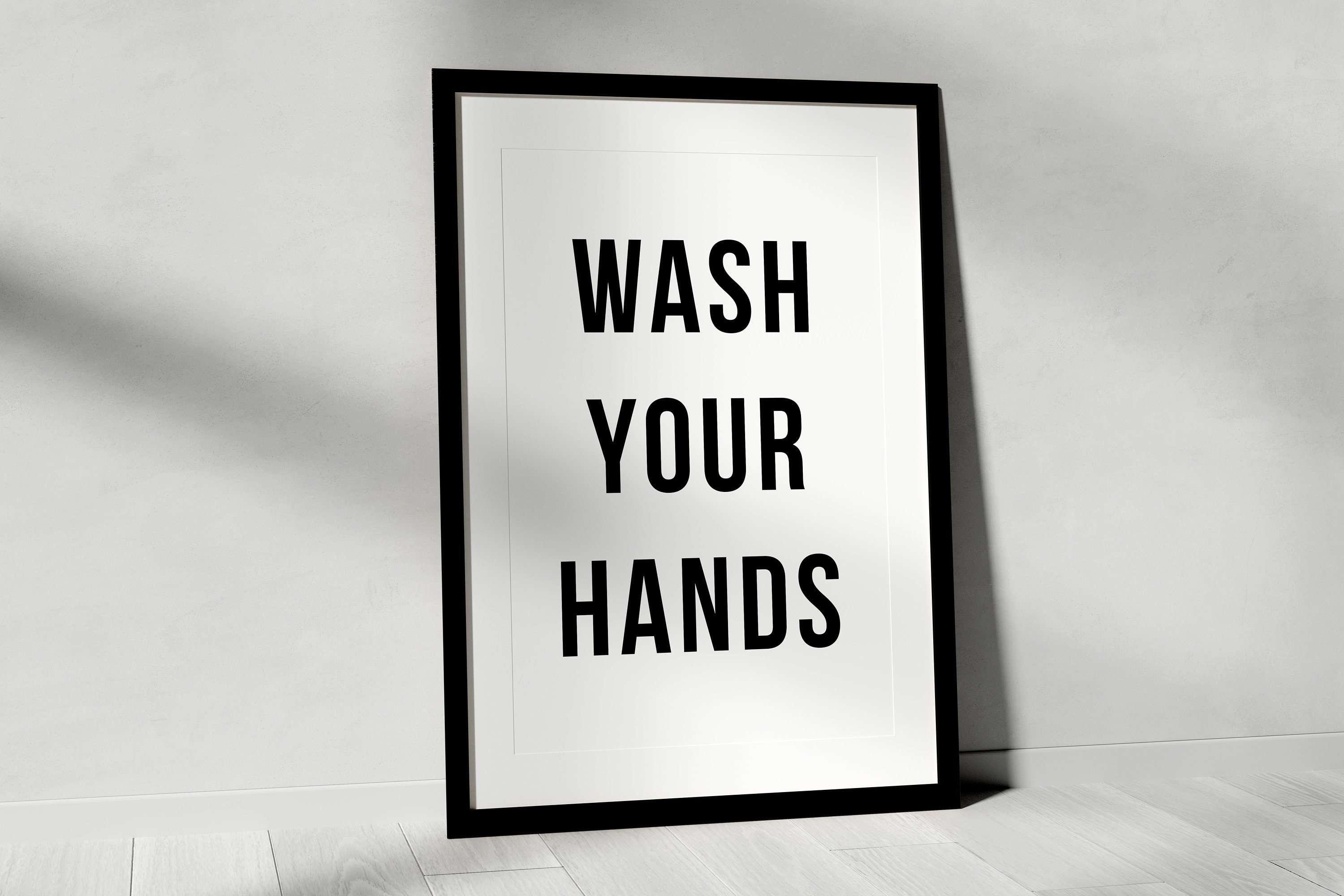 Wash Your Hands Quarantine Bathroom Wall Art Digital Download Stay ...