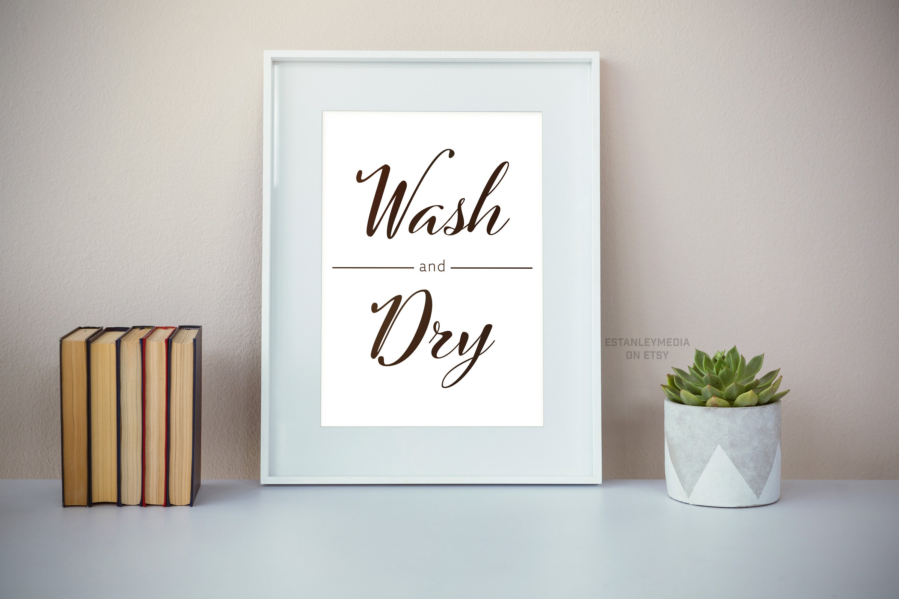Wash and Dry Sign Digital Download Wall Art Print Laundry - Etsy