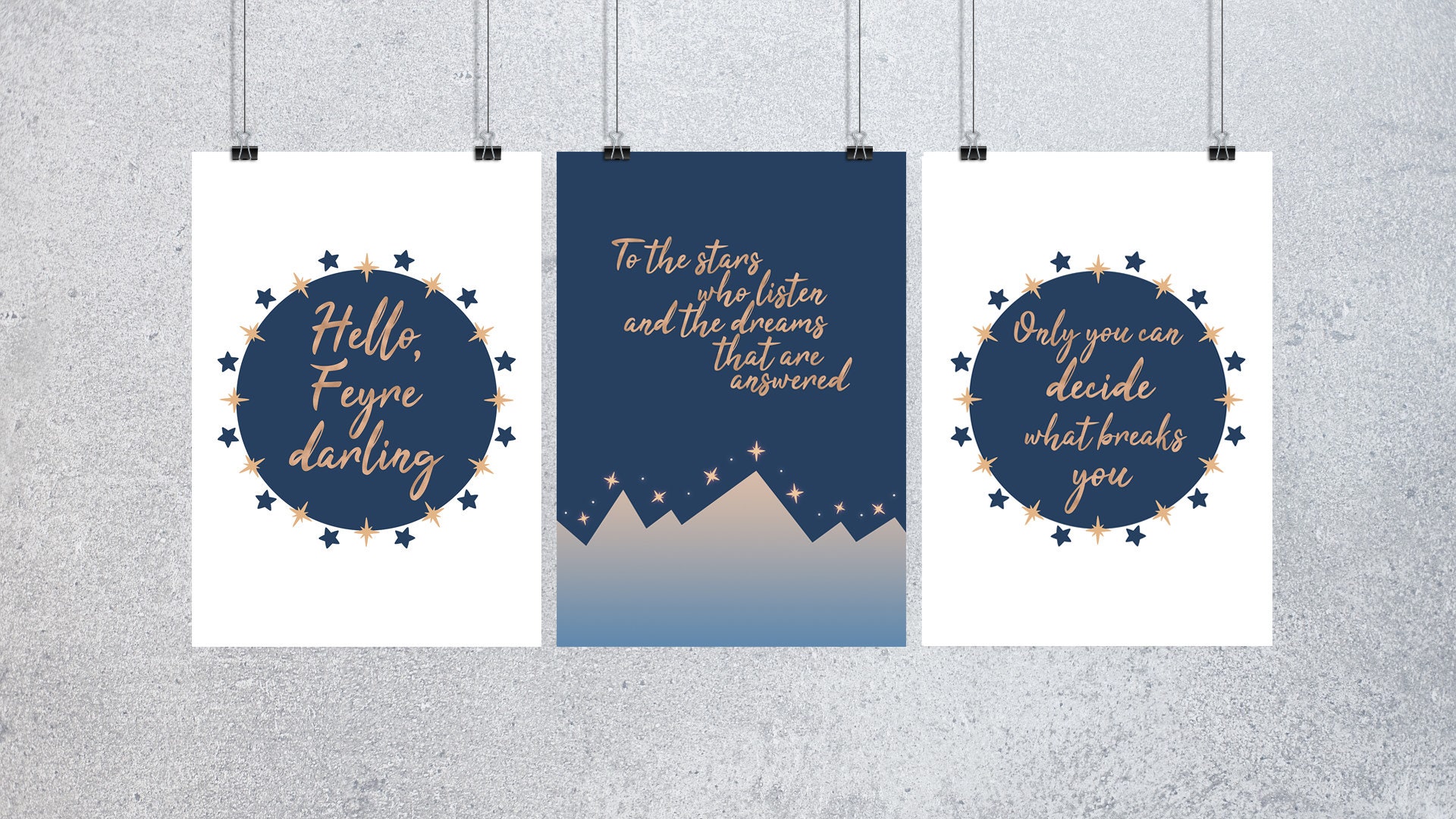 ACOTAR book series Sarah J Maas Literary quote poster instant download ...