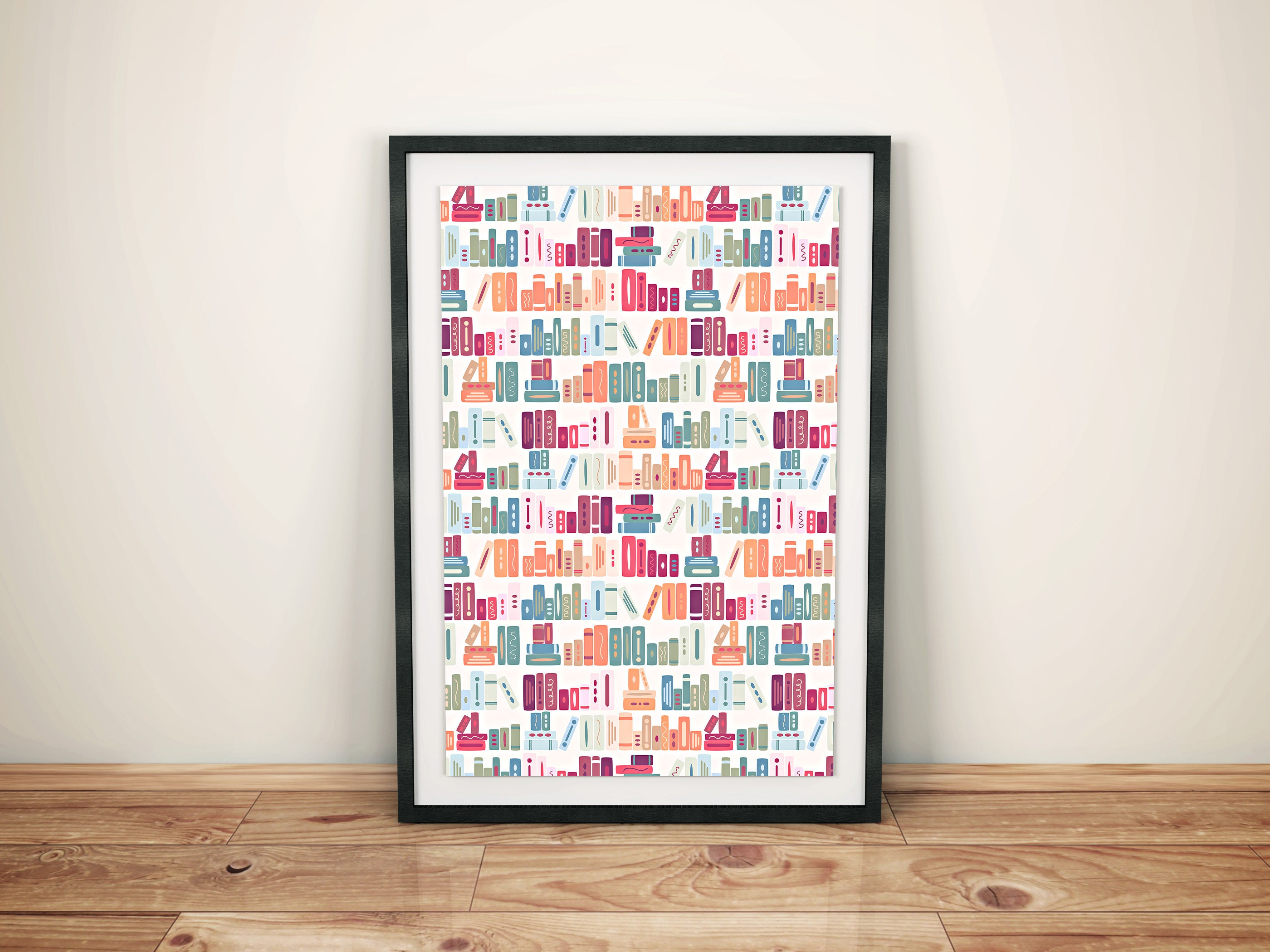 Bookshelf Poster Bookish Dreams Printable Books Print | Etsy