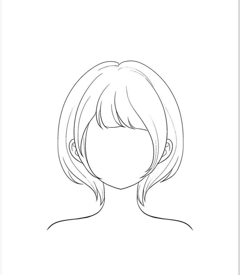 Coloring Book for Girls Cute Faces - Etsy