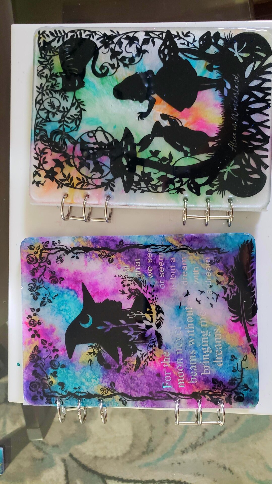 Customizable Resin Notebook A5/a6refillable Set With Pen and Bookmark ...